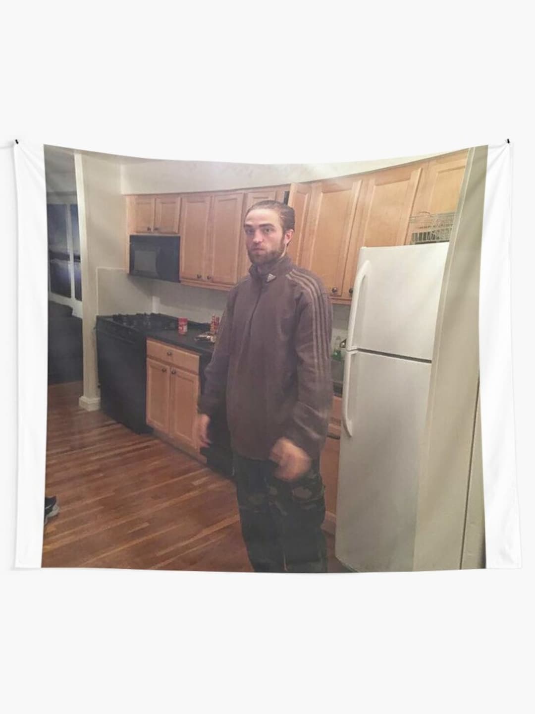 Robert Pattinson Meme Kitchen Hd Tapestry Robert Pattinson - Etsy