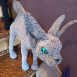 Knitted Interior Sphinx Cat Plush. Amigurumi Cat Sphinx Crochet Cat ...