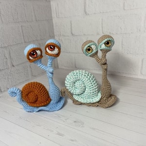 Gary the Snail Hand Crocheted / Beanie Baby gary the Snail / Gary ...