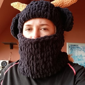Funny Balaclava Hat Goat Kozachka Ram Lamb Devil / Warm Winter Hat ...