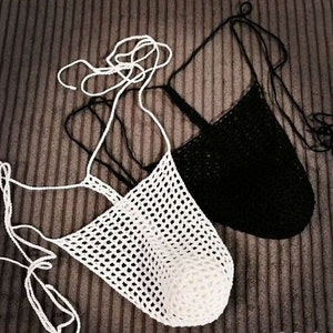 Men's Mesh Thong/ Crystal Side Tie Mesh Micro Thong/ Chain Mesh Briefs ...