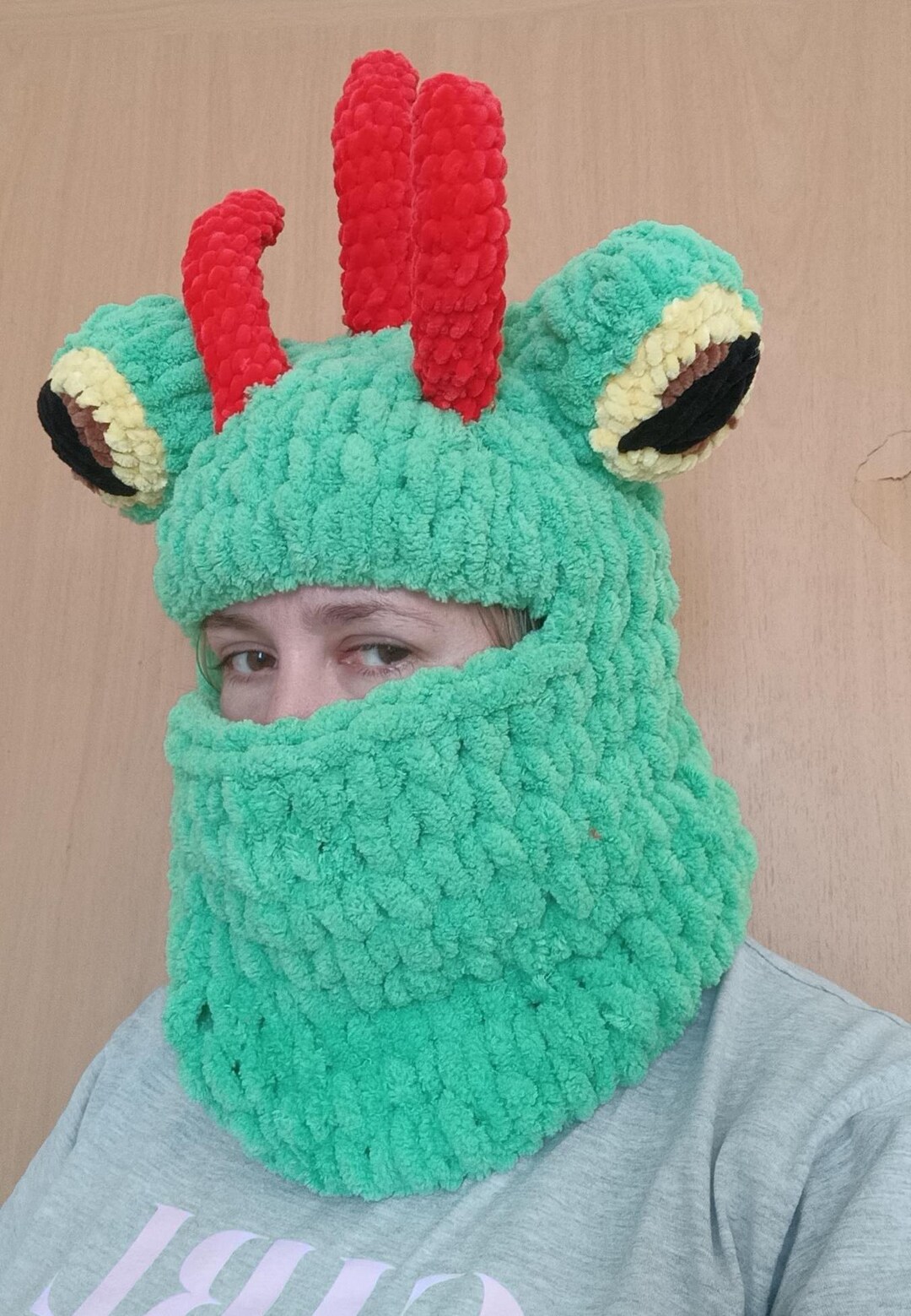 Funny Balaclava Hat Murloc Plushie, Desk Ornament, Hearthstone Table ...