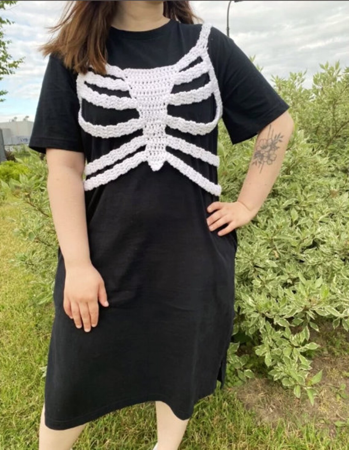 Skeleton Top Grunge Fairycore Goth Top Skeleton Corset - Etsy