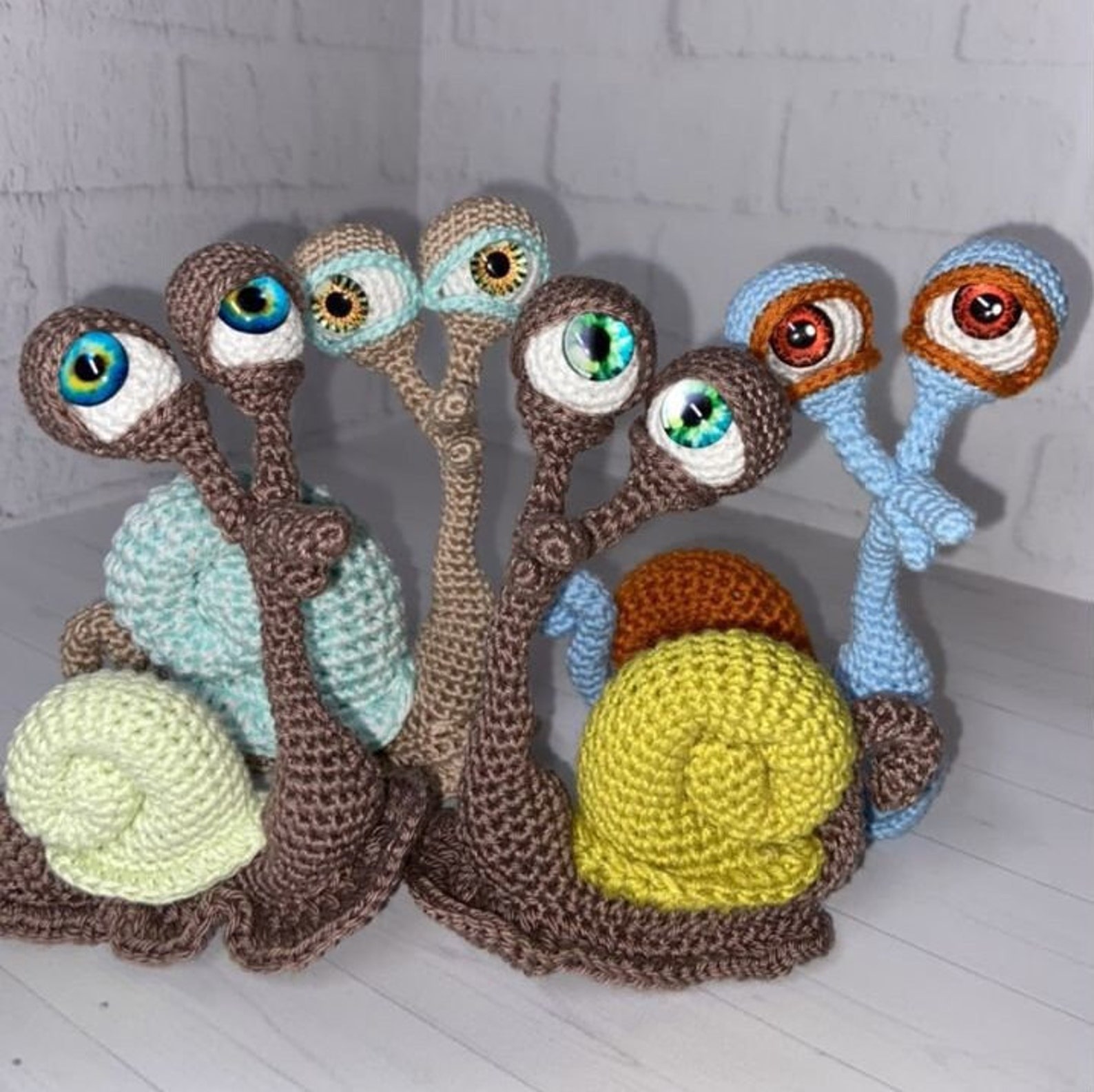 Gary the Snail Hand Crocheted / Beanie Baby gary the Snail / Gary ...
