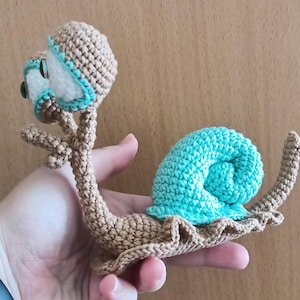 Gary the Snail - Hand Crocheted / Beanie Baby “gary” the Snail / Gary ...
