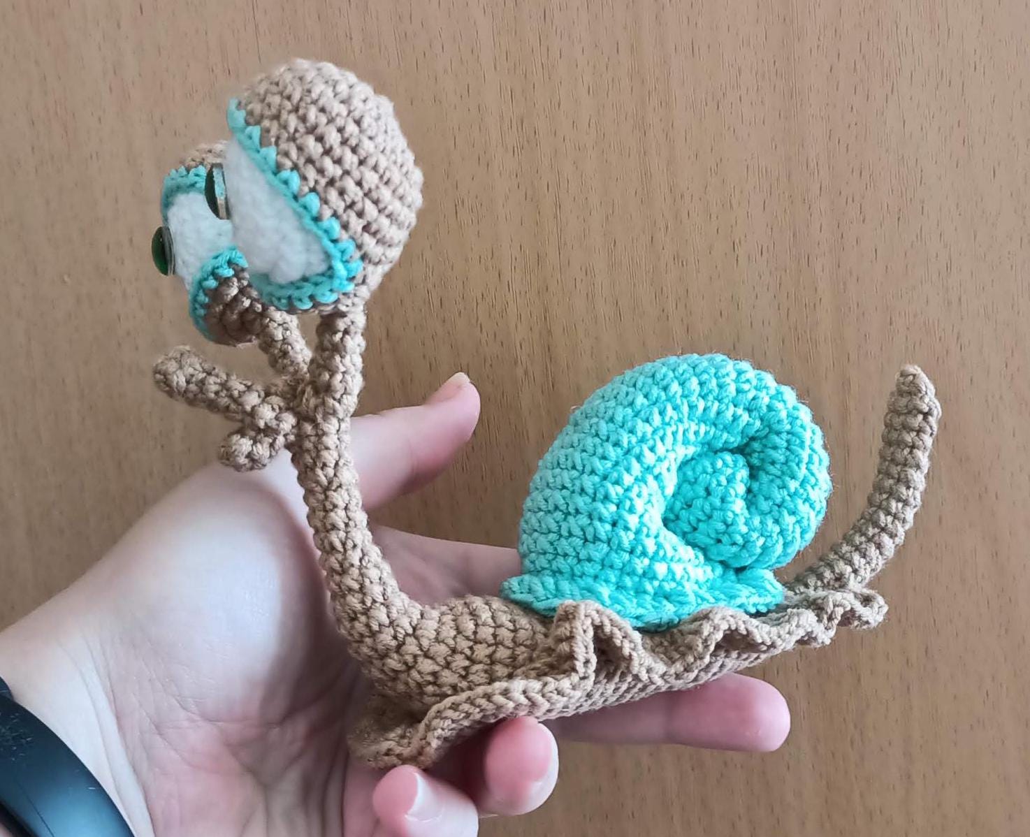 Gary the Snail - Hand Crocheted / Beanie Baby “gary” the Snail / Gary ...