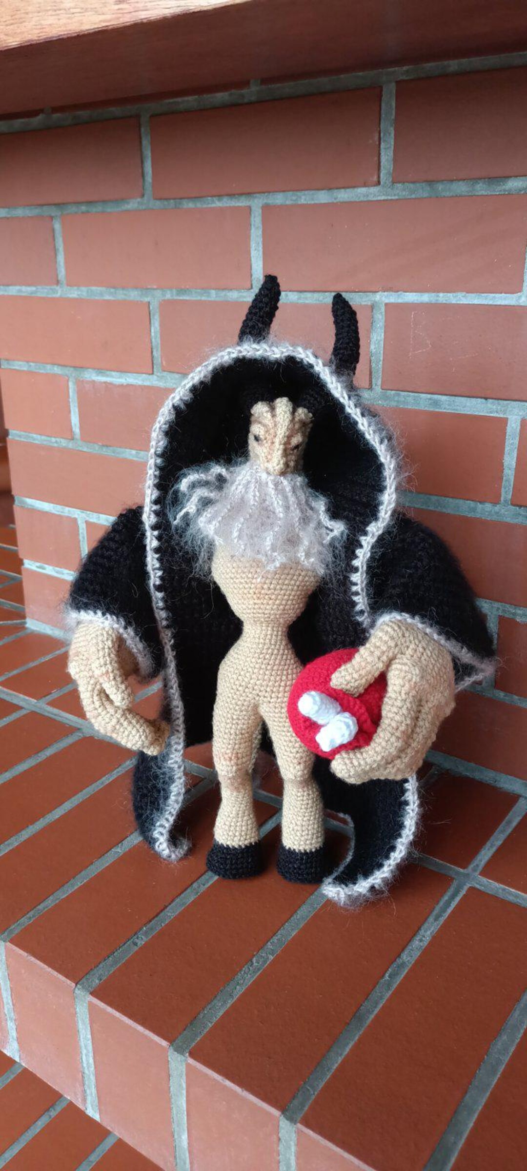 Krampus Plush Toy, the Spirit of Christmas Yule Goat Crochet Plush ...
