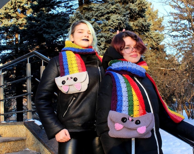 Nyan Cat Scarf - Etsy