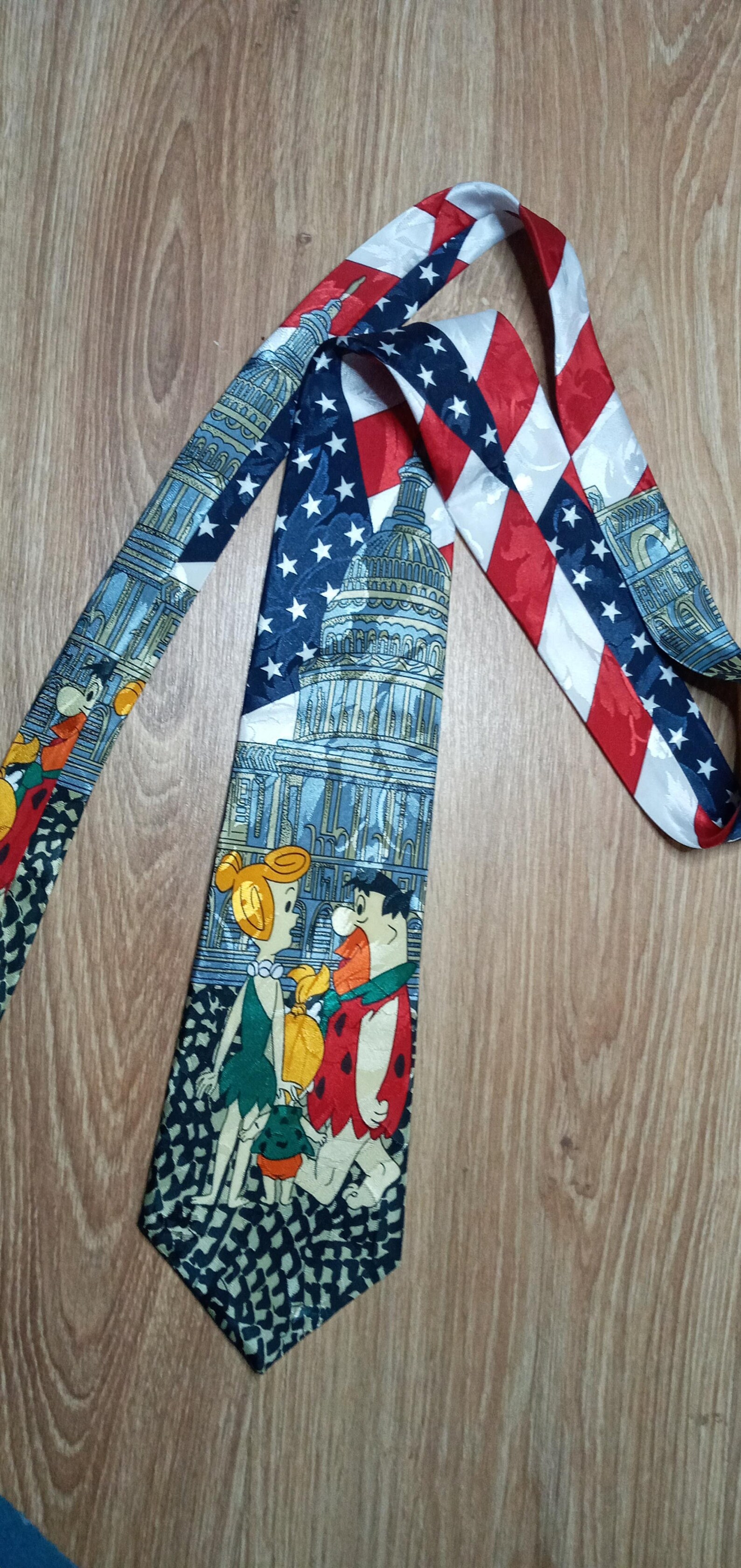 Ties for Men Vintage Ties Colourful USA Flintstones Hand Made - Etsy