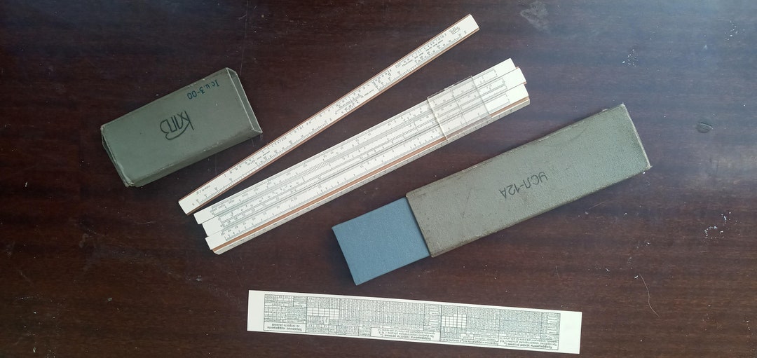 Slide Rule. Vintage Trigonometric Ruler, Drawing Tool, School Supplies ...
