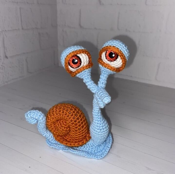 Gary the Snail Hand Crocheted / Beanie Baby gary the Snail / Gary ...