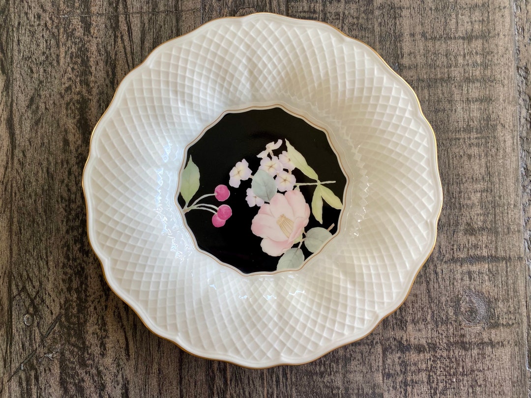 Mikasa Botanica Black B2018 Plate, Vintage Cherry Blossom Jewelry ...