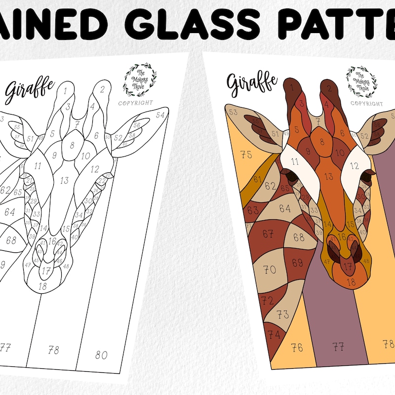Stained Glass Giraffe - Etsy