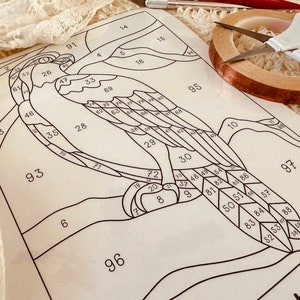 Stained Glass Osprey Pattern, Sun Catcher Design (digital Download) - Etsy