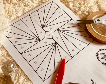 Stained Glass Pinwheel Pattern - Etsy