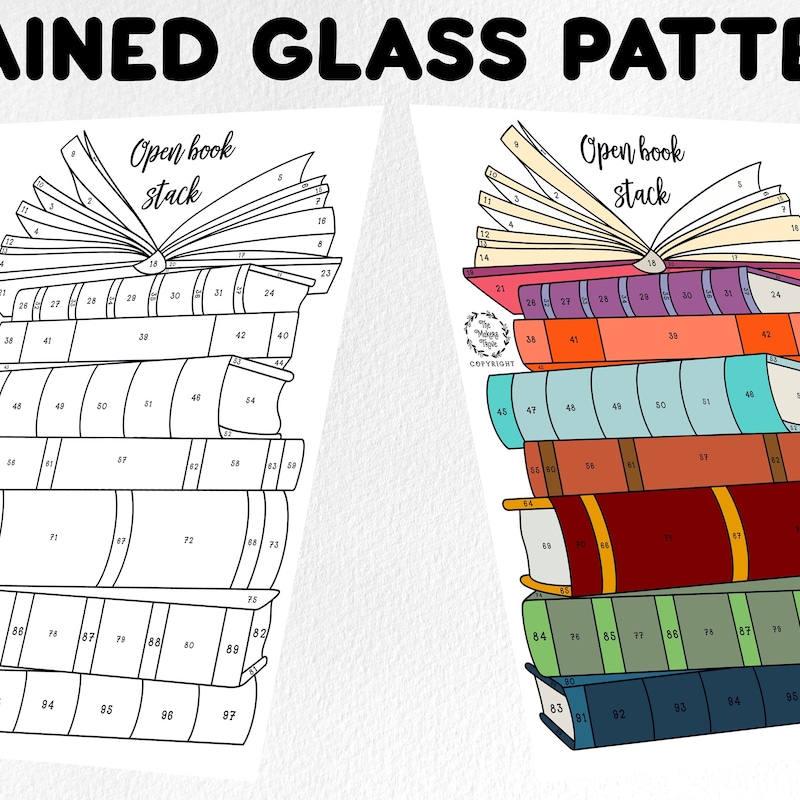 Stained Glass Book - Etsy