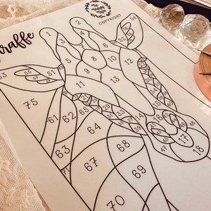 Stained Glass Pattern, Stained Glass Giraffe Pattern, Digital Download ...