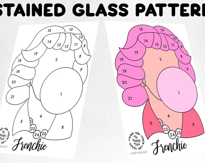 Book Stained Glass Suncatcher 2D Pattern Digital Download PNG PDF ...