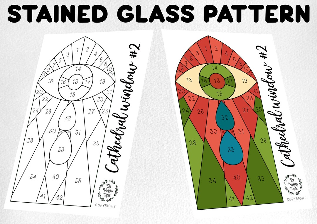 Stained Glass Pattern, Stained Glass Catherdral Window Eye Pattern ...