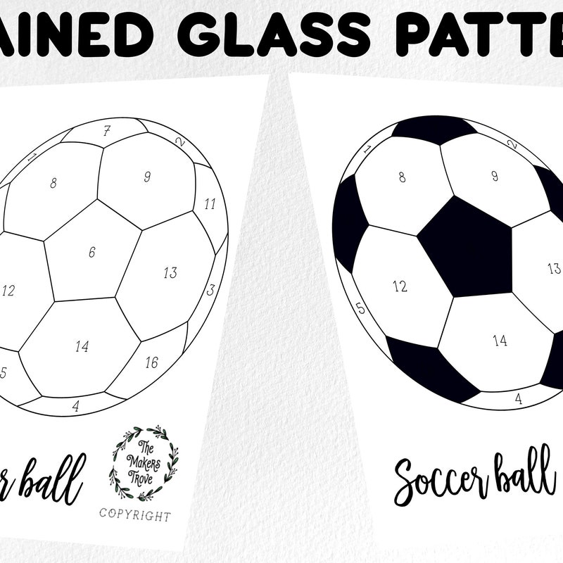 Stained Glass Soccer - Etsy
