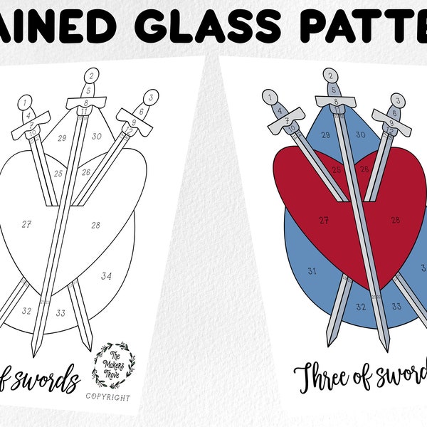 Stain Glass Tarot Card - Etsy
