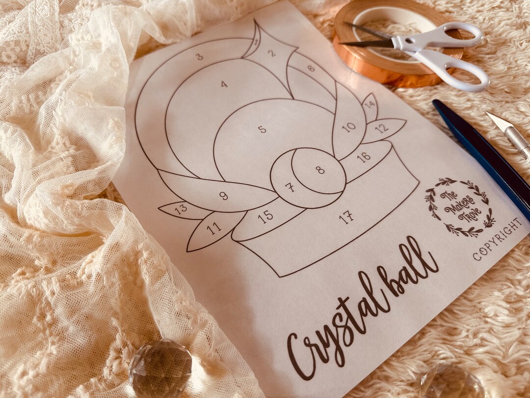 Stained Glass Pattern, Stained Glass Crystal Pattern, Digital Download ...