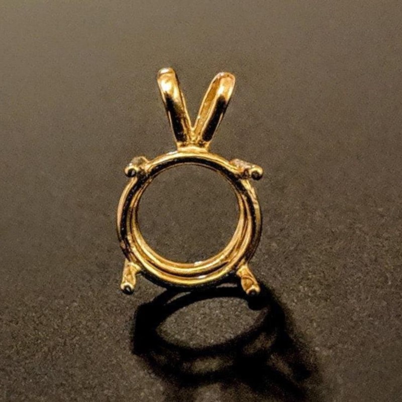 Round Pendant Setting 9mm - Etsy