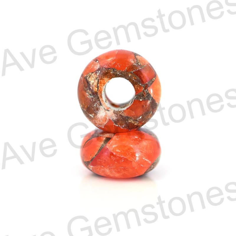 Orange Big Hole Charms - Etsy