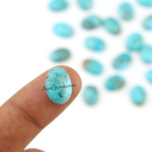 Arizona Turquoise Oval Cabochons Gemstone, Good Quality, Semi Precious ...
