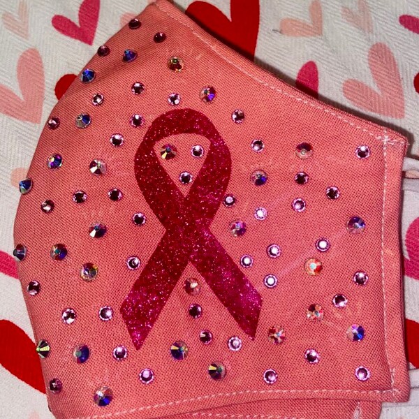 Breast Cancer Mask - Etsy