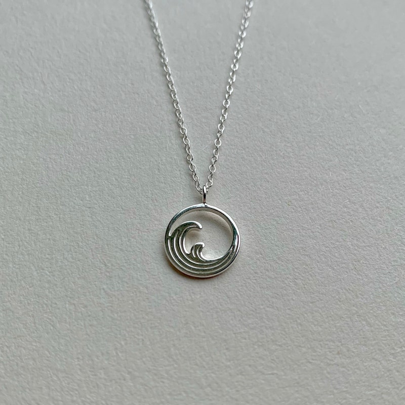 Wave Pendant - Etsy