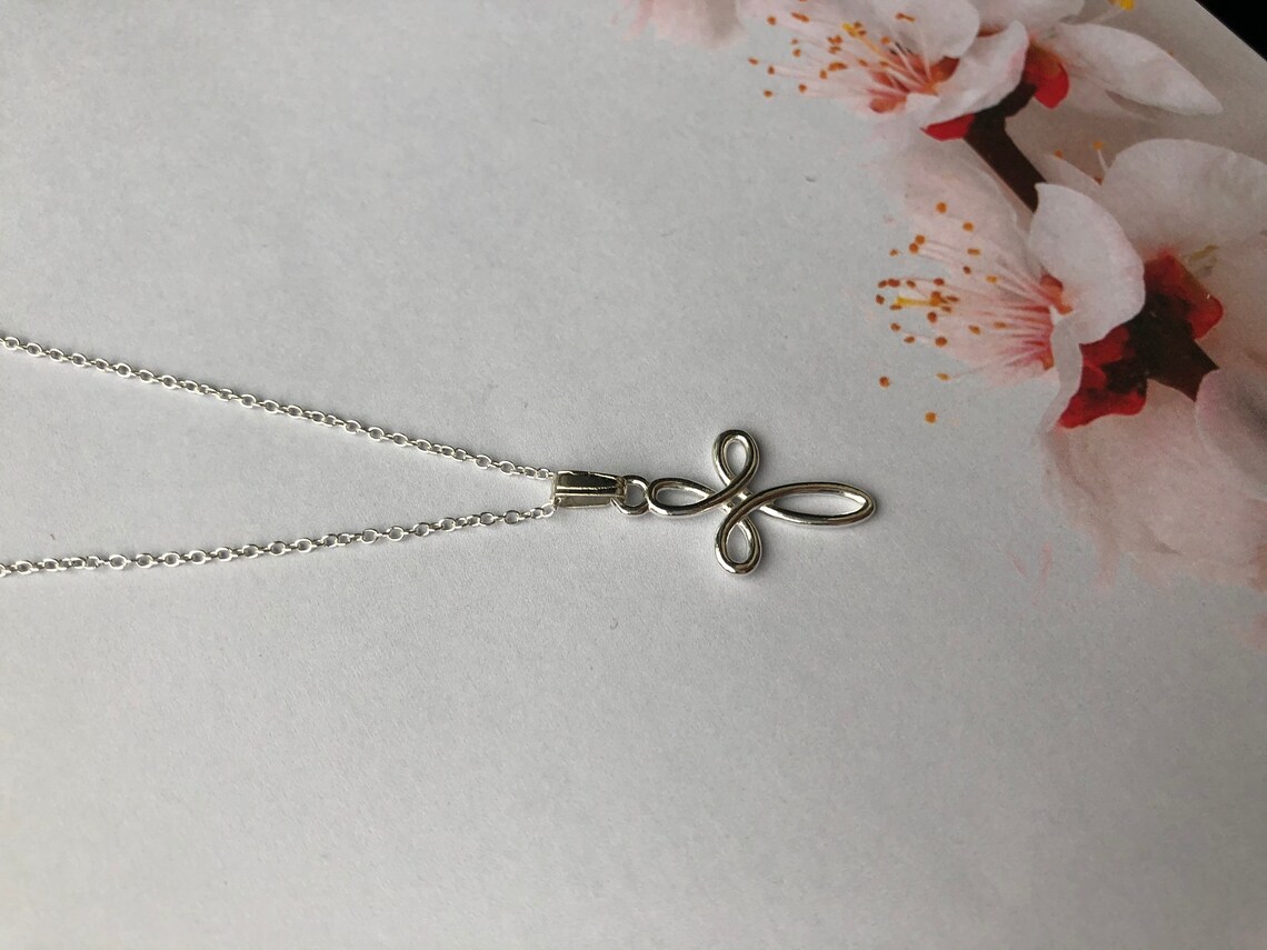 Knot Cross Pendant Infinity Symbol Sterling Silver - Etsy