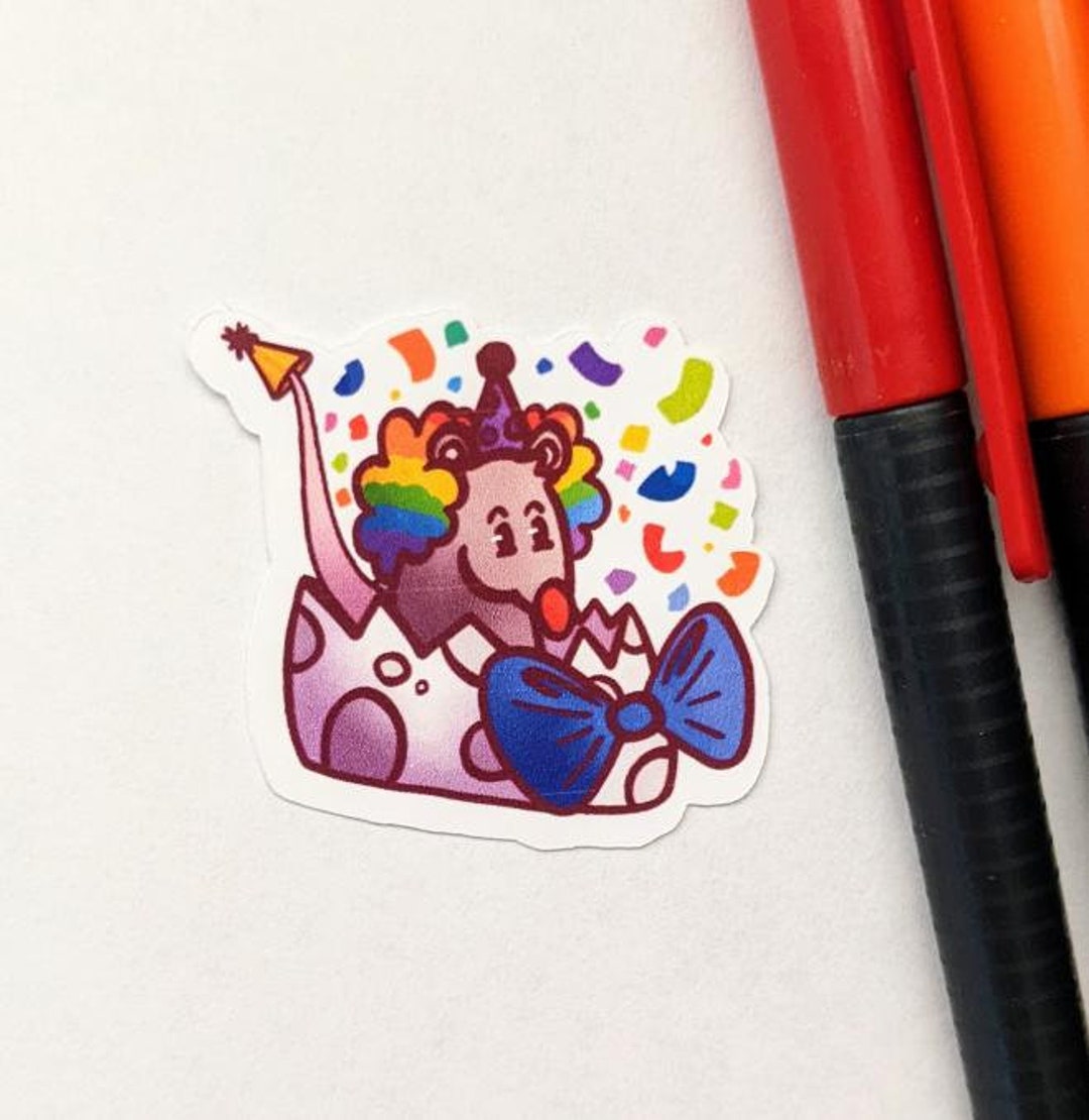 Happy Clown Egg Rat Sticker - Etsy