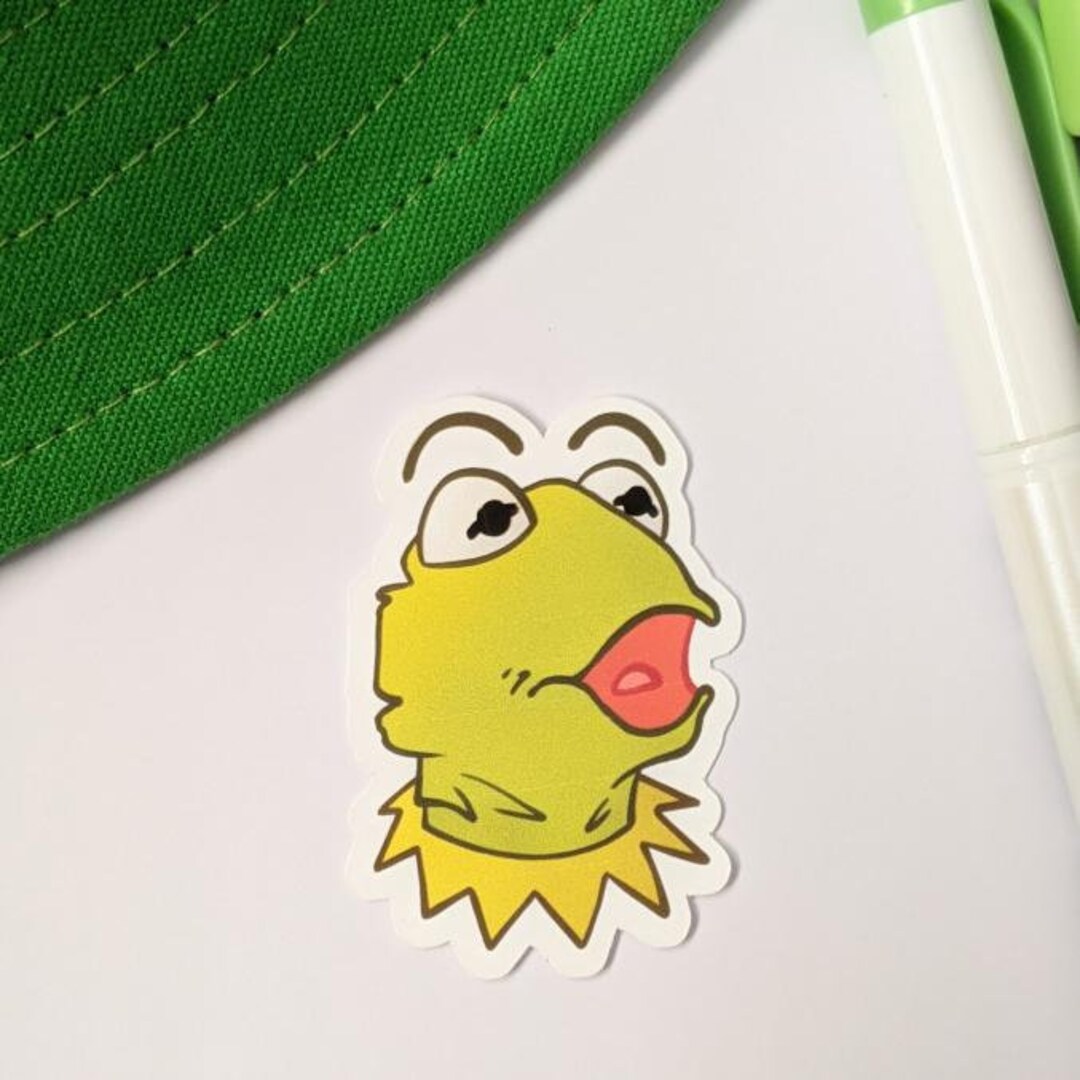 Kermit the Pog Sticker - Etsy
