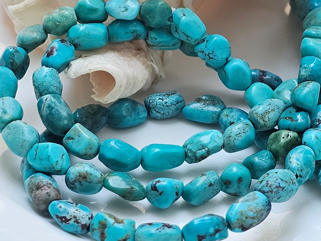 New / Turquoise Hubei Naturelle Bleue 100 % Authentique Pépite ...