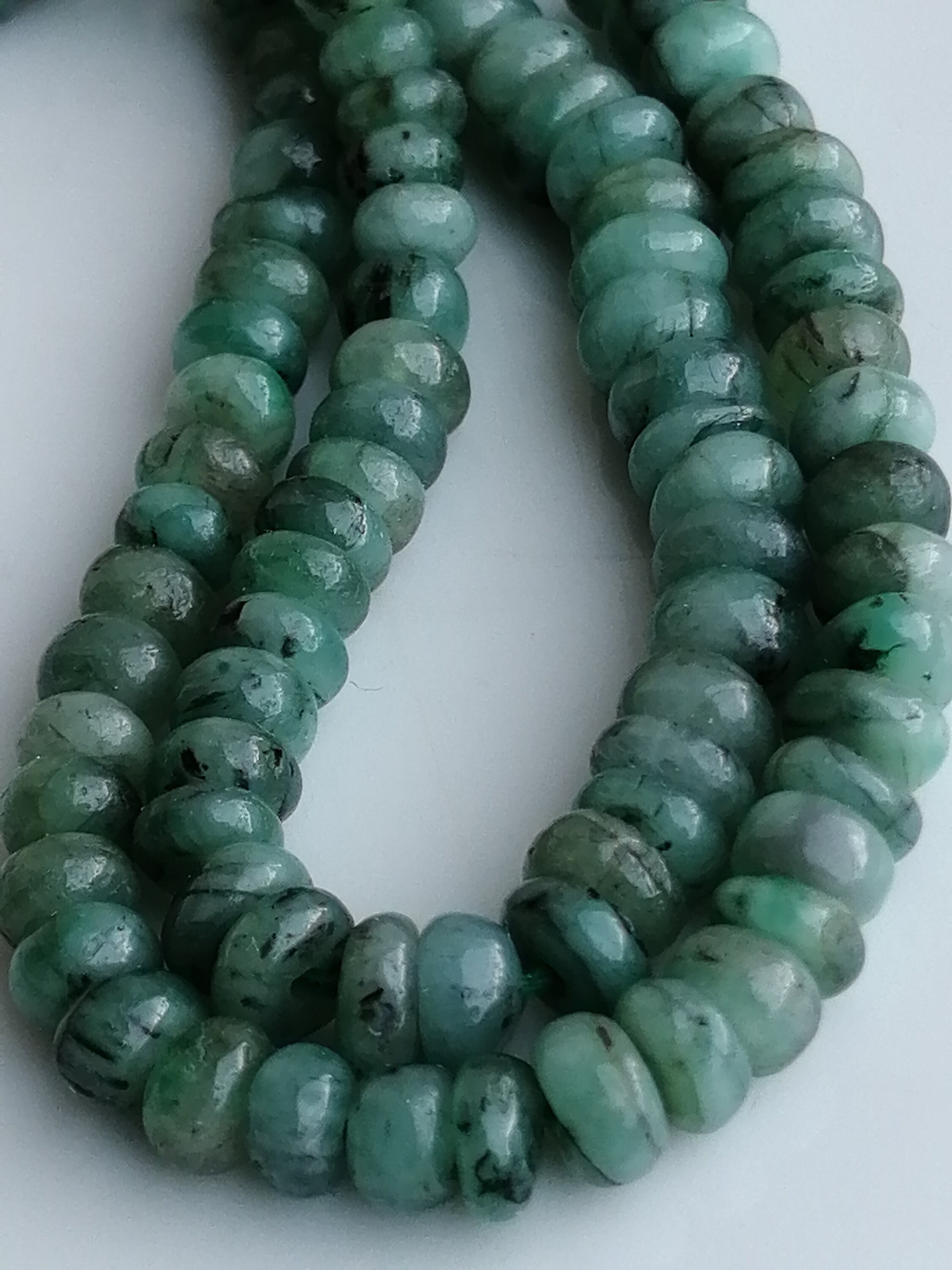 Natural Emerald Green Smooth and Shiny Washer Gem / Gemstone / - Etsy
