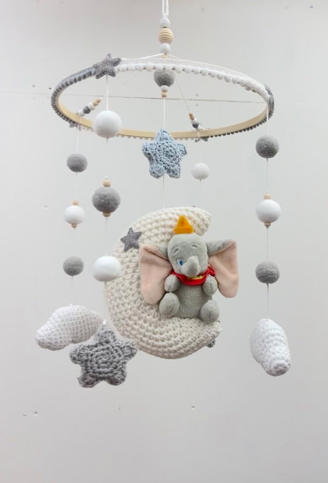 Disney Dumbo Grey Themed Baby Nursery Cot Mobile - Etsy