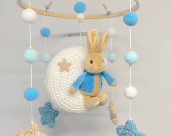 Hand Crocheted Peter Rabbit Beatrix Potter Theme Hot Air Balloon Baby ...