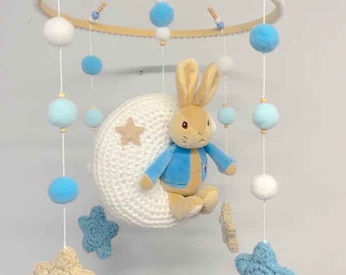 Peter Rabbit Beatrix Potter Theme Nursery Cot Mobile - Etsy