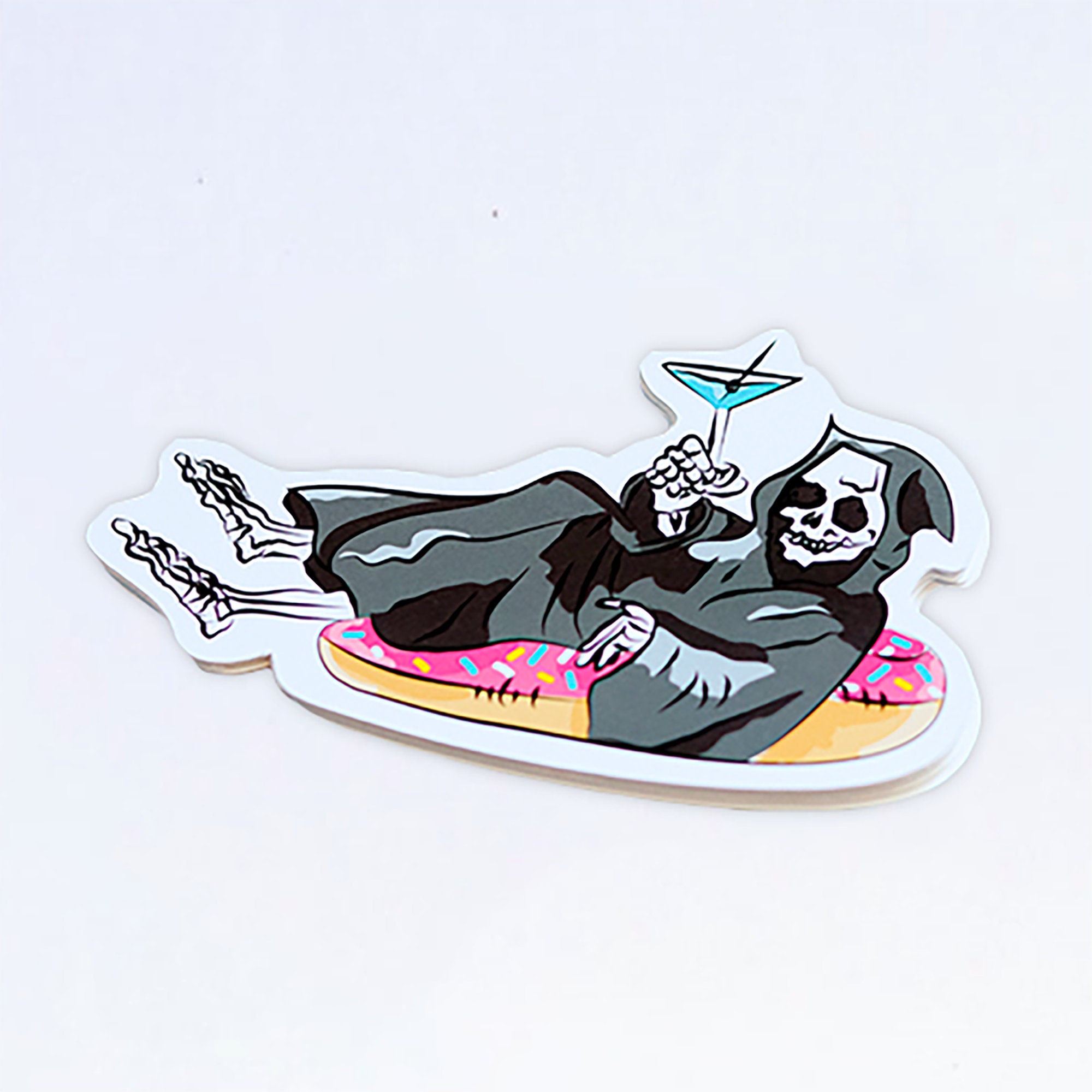 Grim Reaper on a Pool Floaty Sticker (Groß) • Sommer Sticker • Urlaub ...