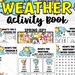 Weather Coloring Page, Learning Activity Book, Spring Worksheets ...