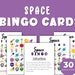 Space Bingo Cards Printable, Birthday Bingo for Kids, Space Birthday ...