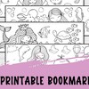 Bookmarks to Color, Pirate Party Favors, Printable Gifts, Reading ...