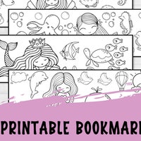 Bookmarks to Color, Pirate Party Favors, Printable Gifts, Reading ...