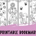Alien Bookmark, Printable Bookmarks for Kids, Space Party Favors ...