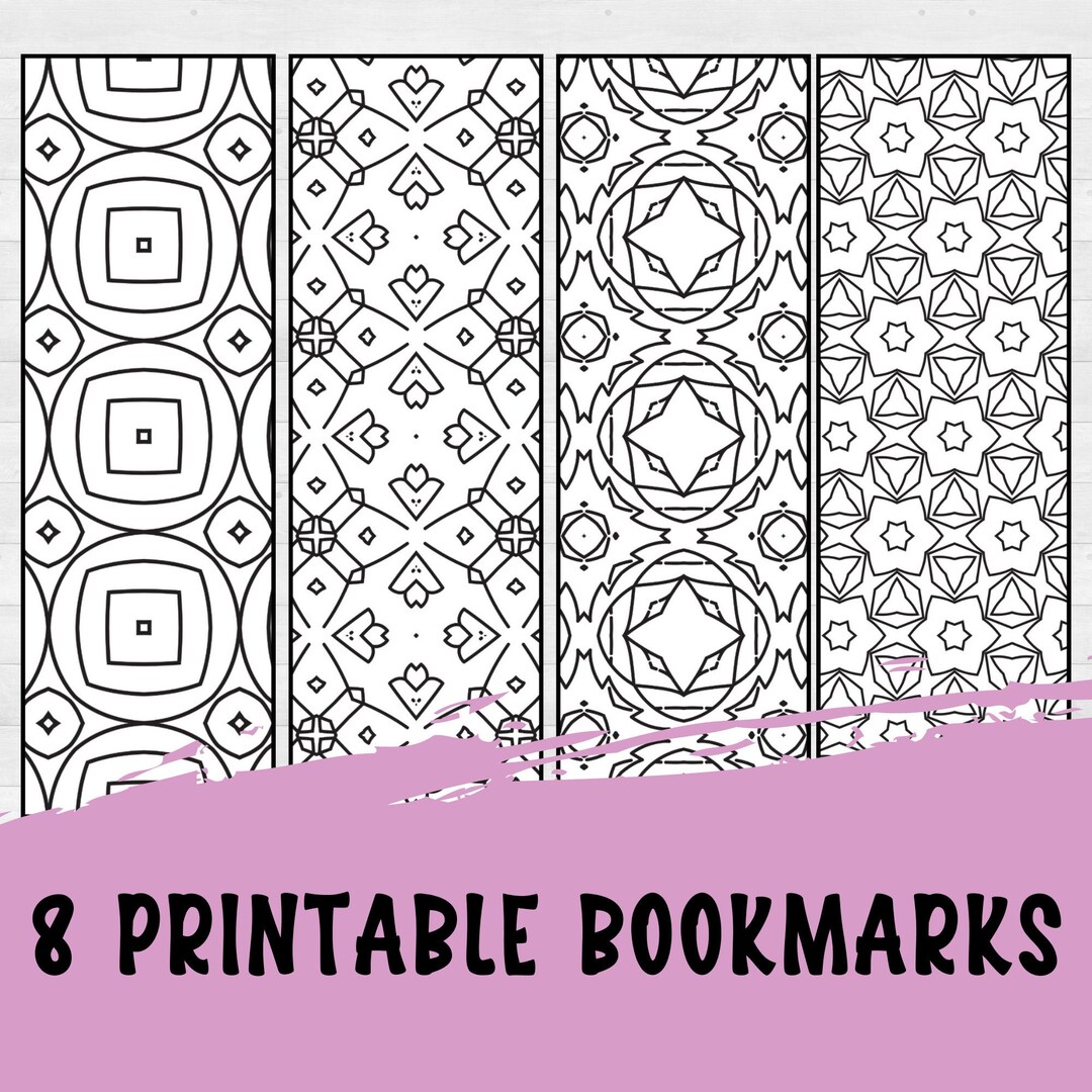 Zentangle Bookmark Coloring Bookmarks Mandala Hanukkah - Etsy