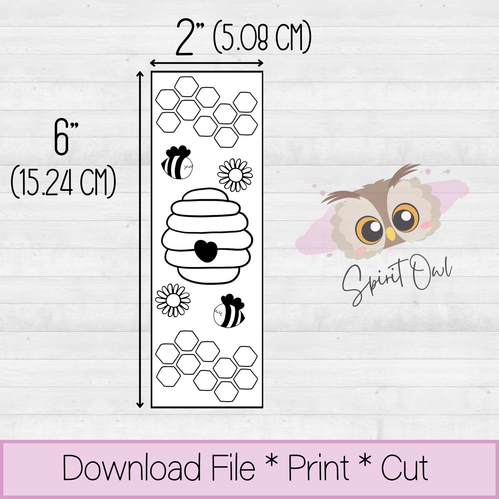 Bee Bookmarks to Color, Bee Lover Gift, Gnome Lover Gift, Honey Party ...