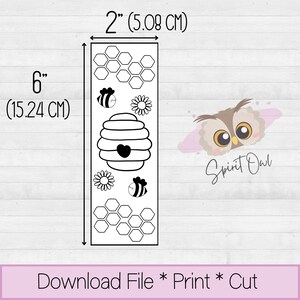 Bee Bookmarks to Color, Bee Lover Gift, Gnome Lover Gift, Honey Party ...