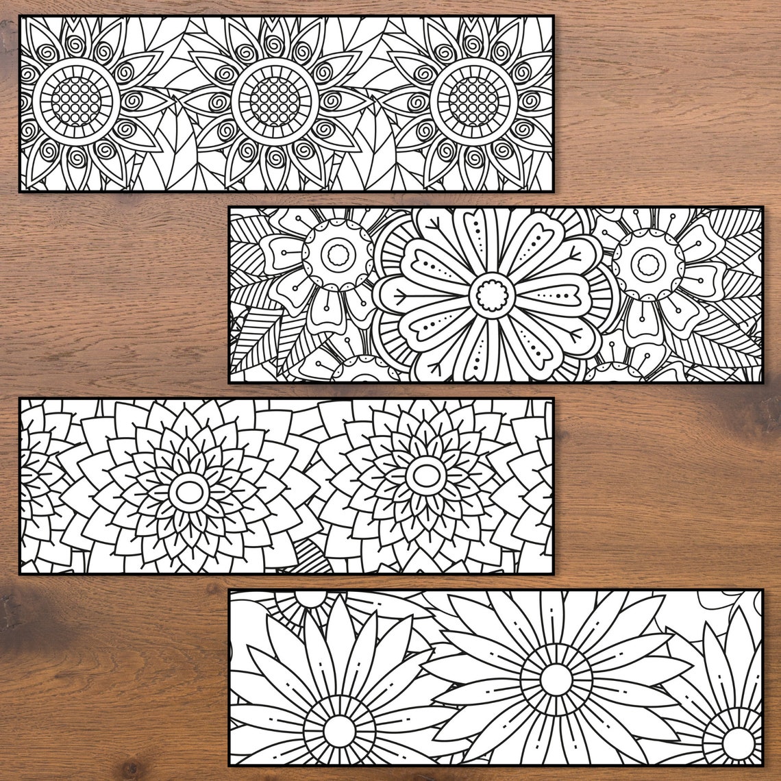 Mandala Coloring Bookmarks Last Minute Gifts for Her - Etsy