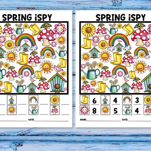 Spring Games, Ispy Kids Printable, Spring Activities for Kids ...